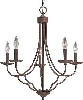 Progress P4000-33 Five-Light Chandelier Fixture, Hanging-Chandelier ...
