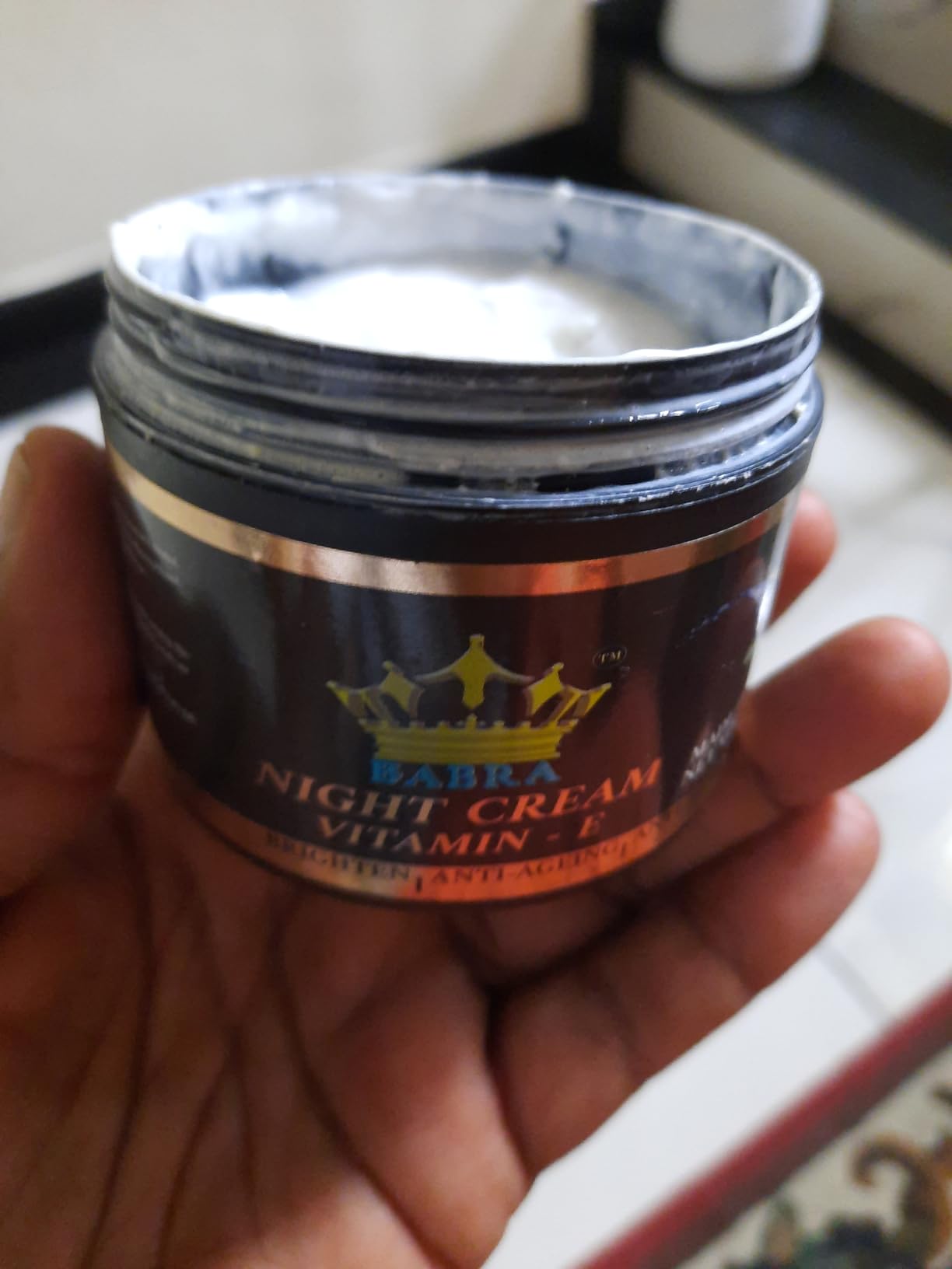 Babra Vitamin E Night Cream 100ml - Nourishing and Hydrating Skincare for Deep Skin Repair and ...