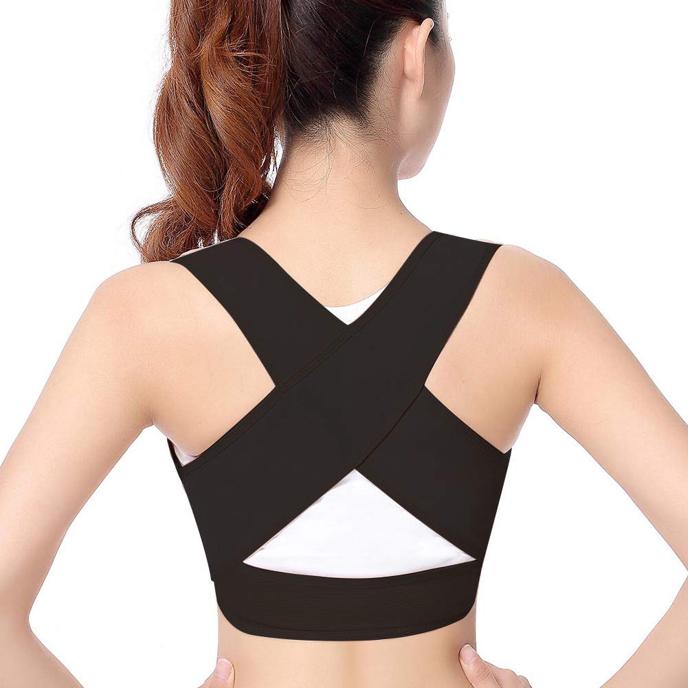 Amazon.com: Posture Corrector Back Brace, Comfortable Shoulder Strap ...