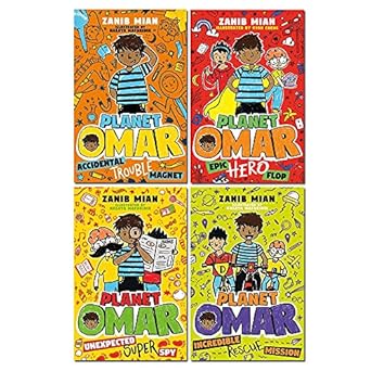 Planet Omar 4 Book Set Collecton By Zanib Mian (Epic Hero, Accidental ...