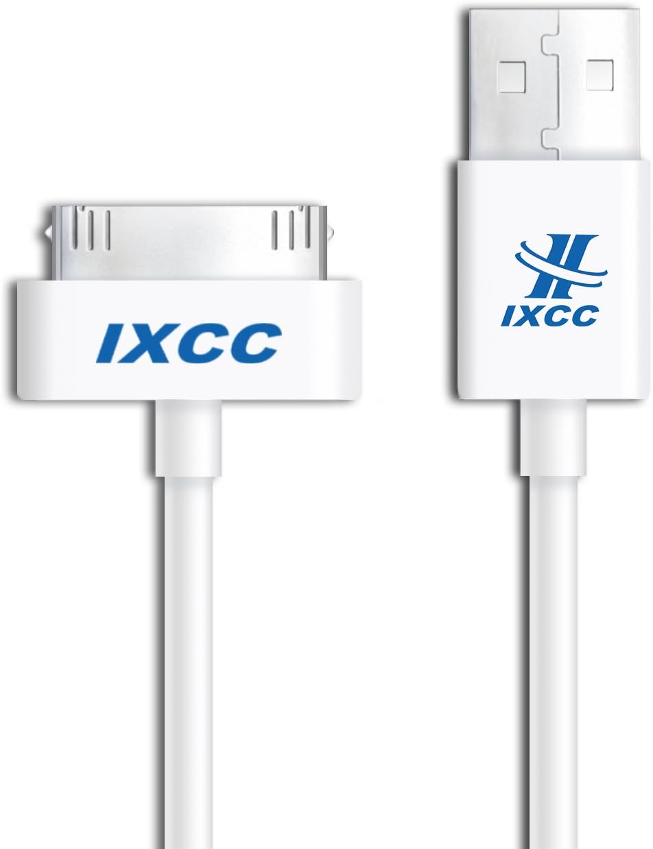 Amazon.com: iXCC 10ft Extra Long 30 Pin to USB SYNC and Charge Cable ...
