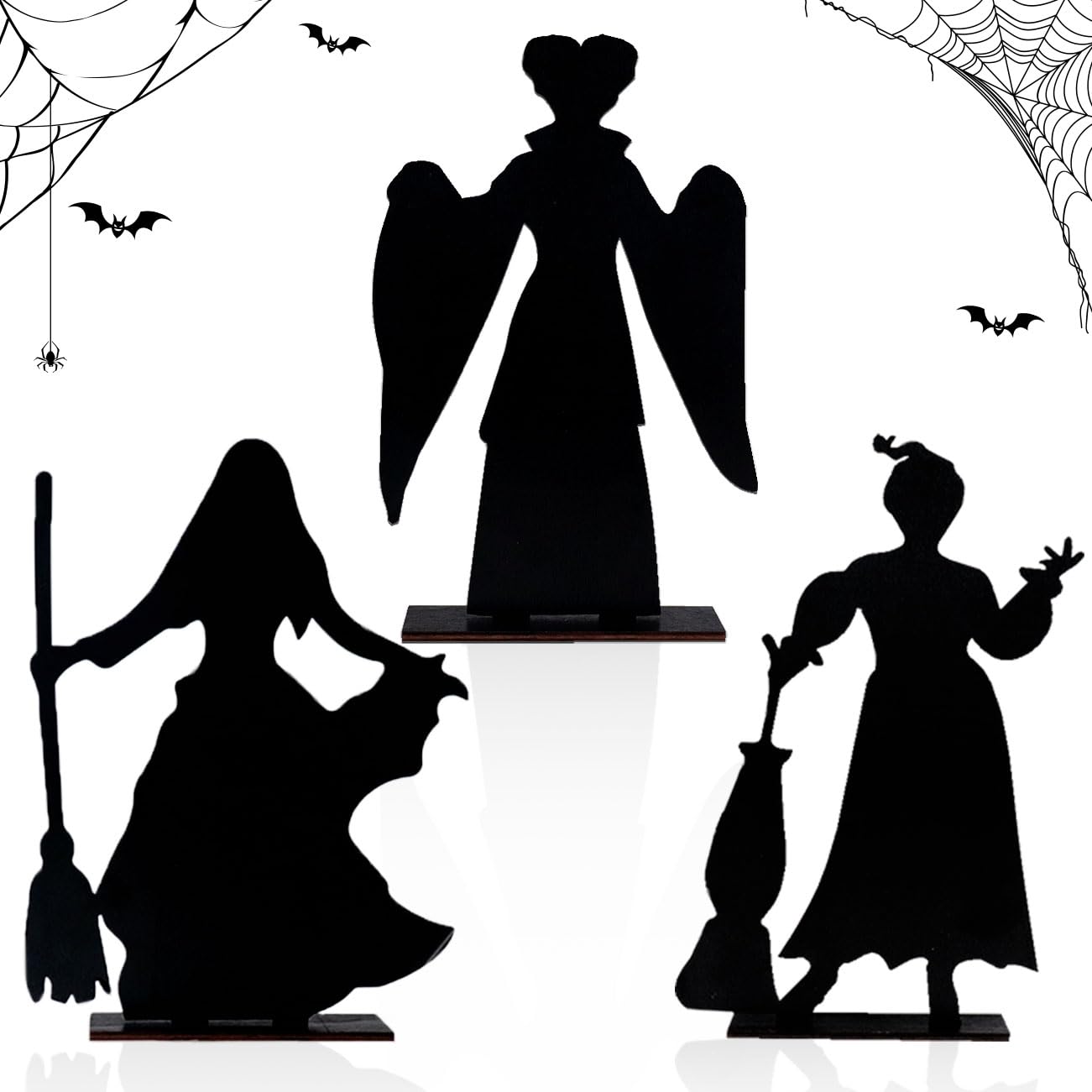 Amazon.com: Hocus Pocus Halloween Wooden Table Decorations, 3pcs Black ...