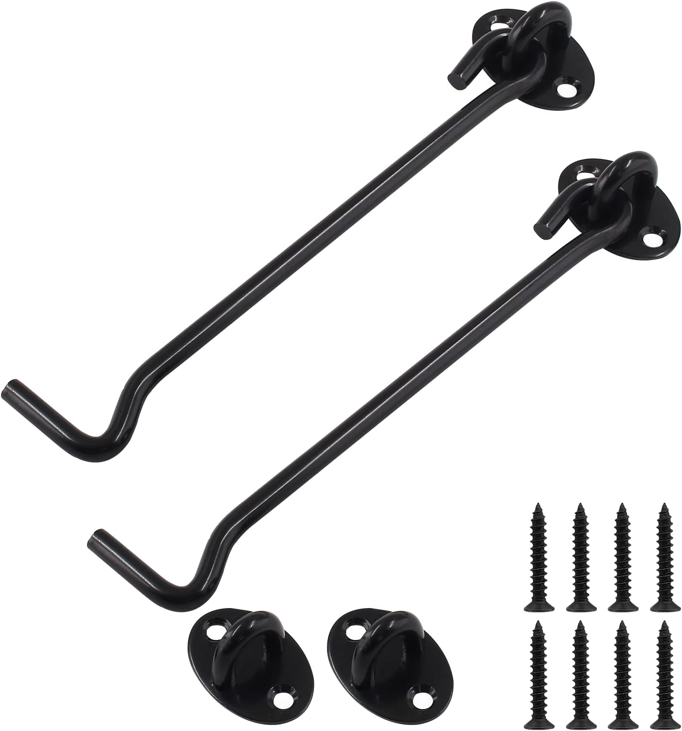 Mimhooy 300mm Long Stainless Steel Hook and Eye Latch, Cabin Hook, Gate ...