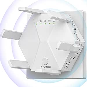 WiFi Extender Signal Booster for Home Powerful 6 Antennas WiFi Booster ...