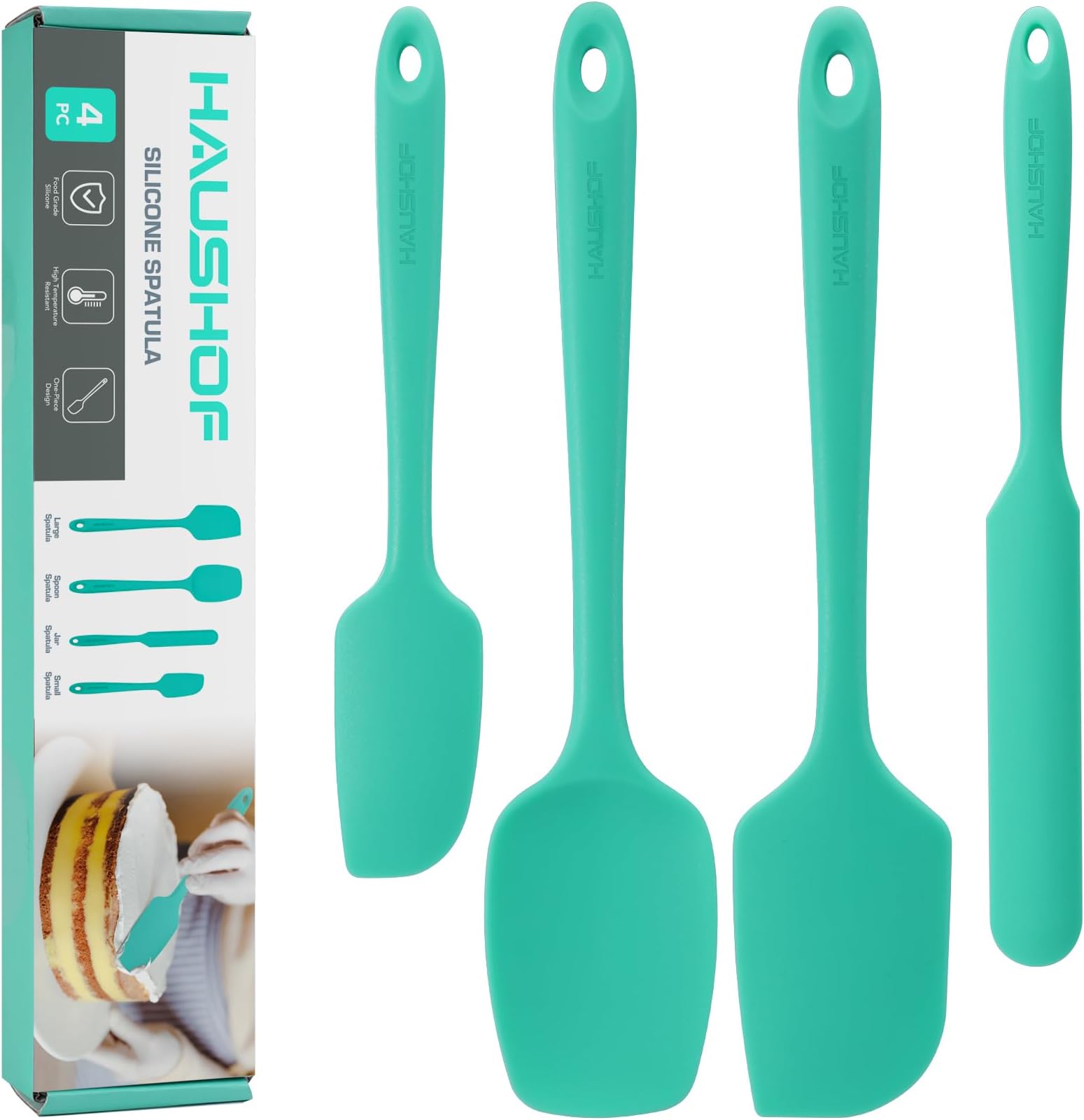 Amazon.com: Walfos Silicone Spatula - 600°F High Heat Resistant Kitchen ...