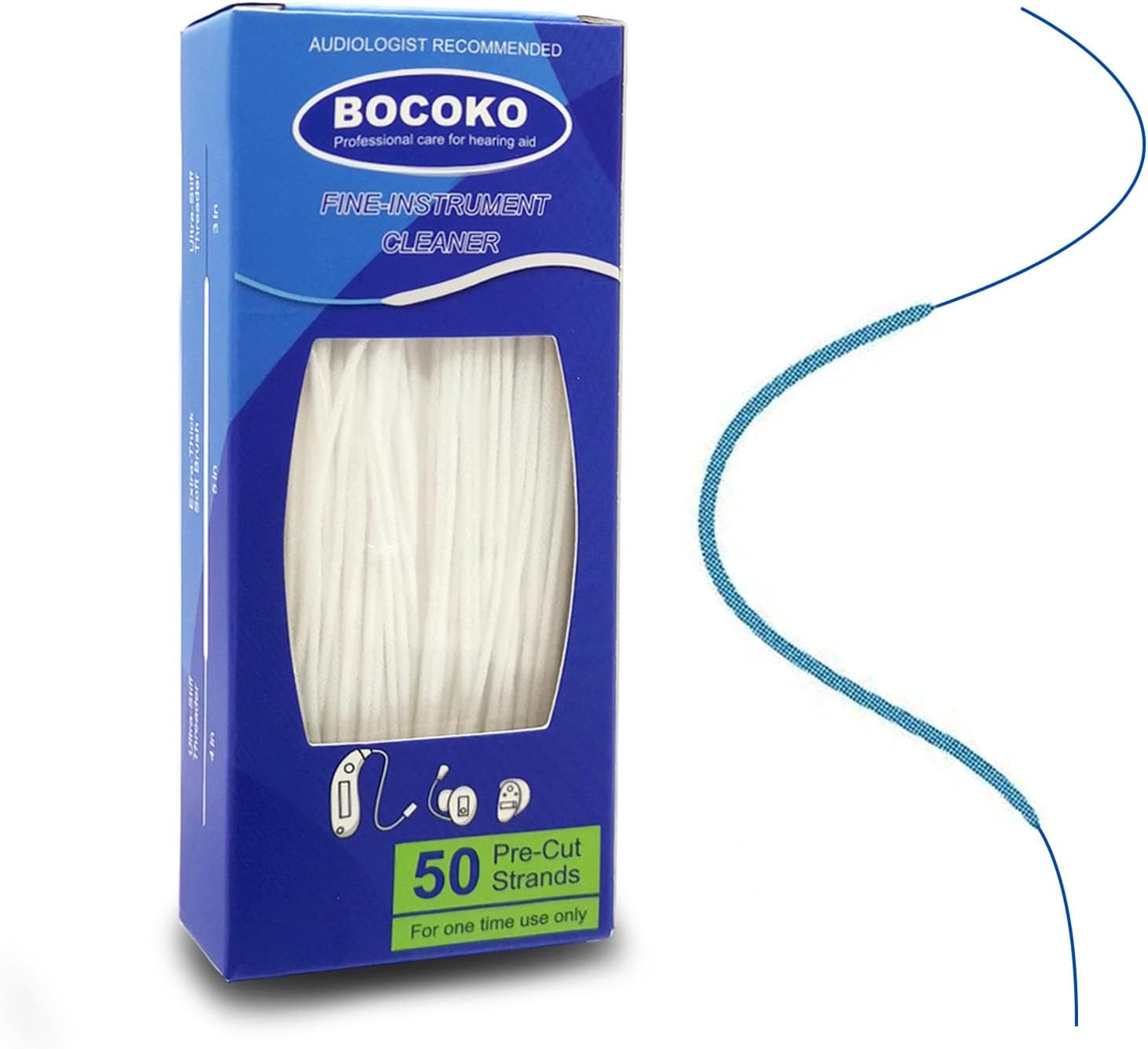 Amazon.com: BOCOKO 50 Count Hearing Aid Cleaner Ready-to-Use Stands ...