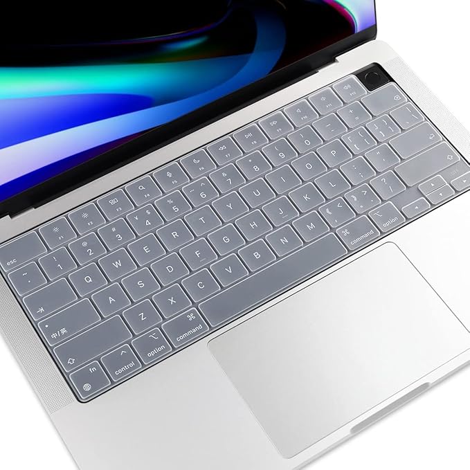 OJOS Keyboard Cover Skin Compatible with 2023-2021 MacBook Pro 14 16 ...