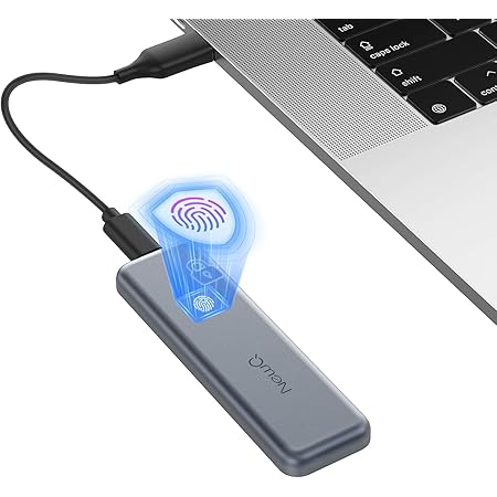 Amazon.com: NEWQ Fingerprint Biometric External Hard Drive: 1 TB SSD ...