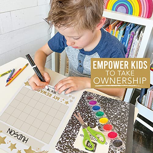 Snapklik.com : 25 Gold Reward Sticker Chart For Kids Behavior Chart For ...