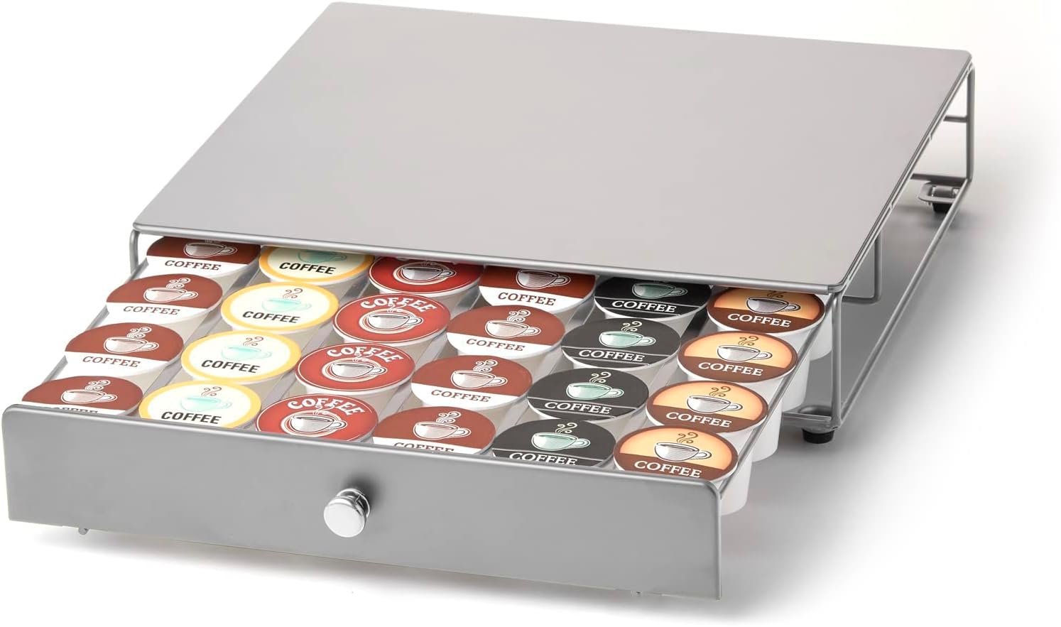 Amazon.com: Navaris Coffee Pod Holder Drawer - 50 Capsule Storage ...
