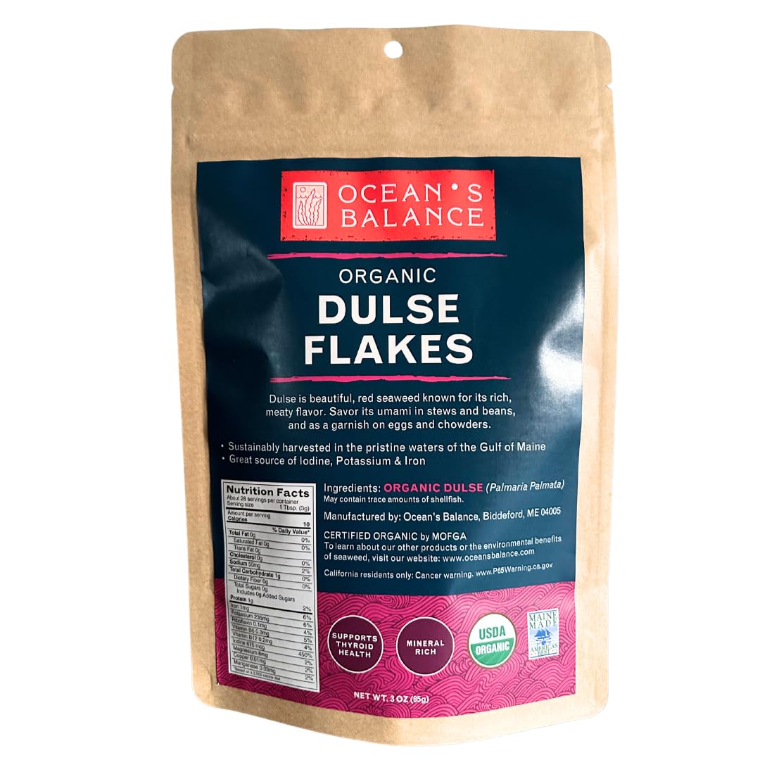 Amazon.com : Ocean's Balance Organic Dulse Flakes — Atlantic Dulse ...