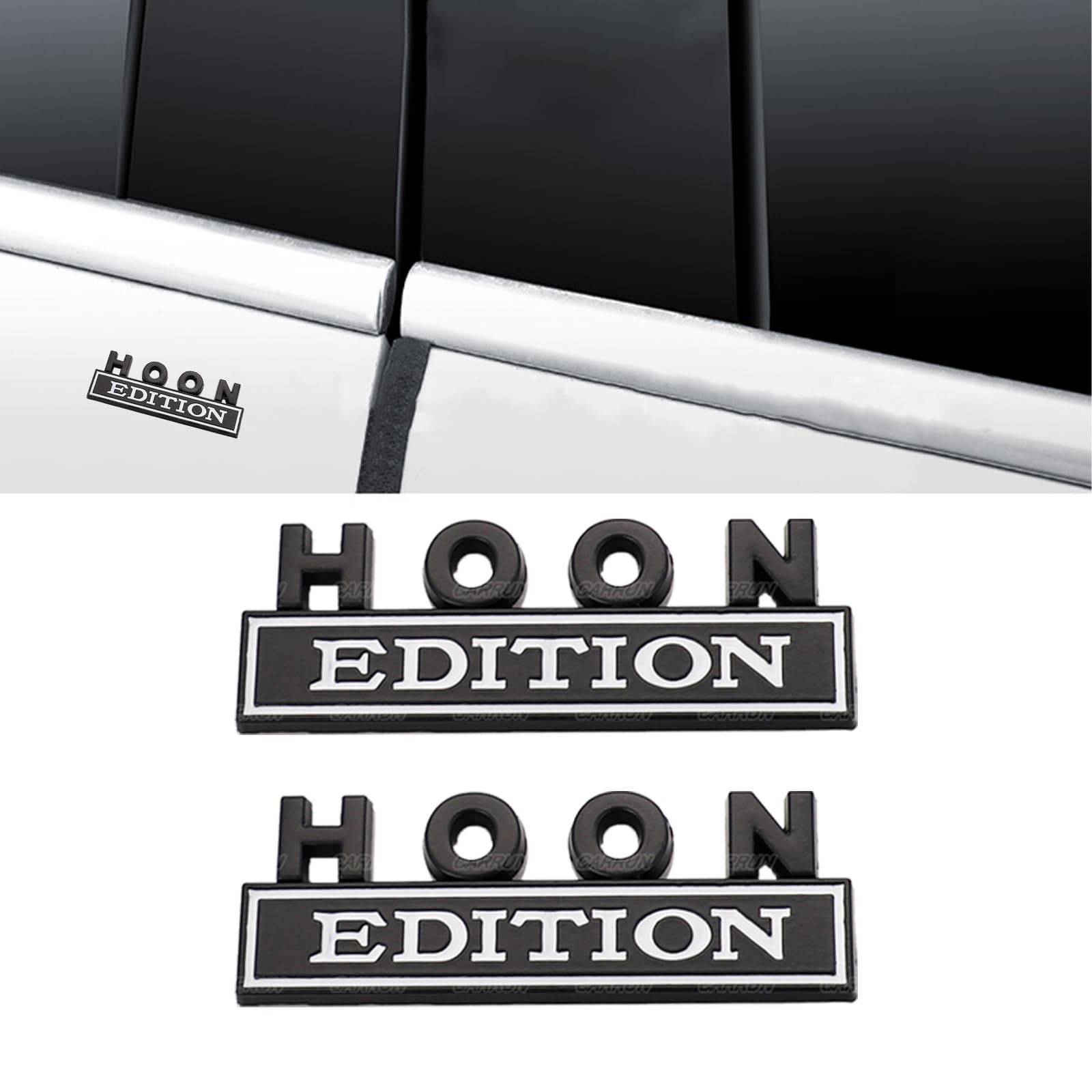 Snapklik.com : 2 Pcs Hoon Edition Emblem Car Side Rear Front Hood Trunk ...