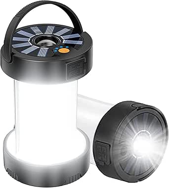 Linterna de Camping Solar, Lámpara de Camping LED USB Recargable y ...