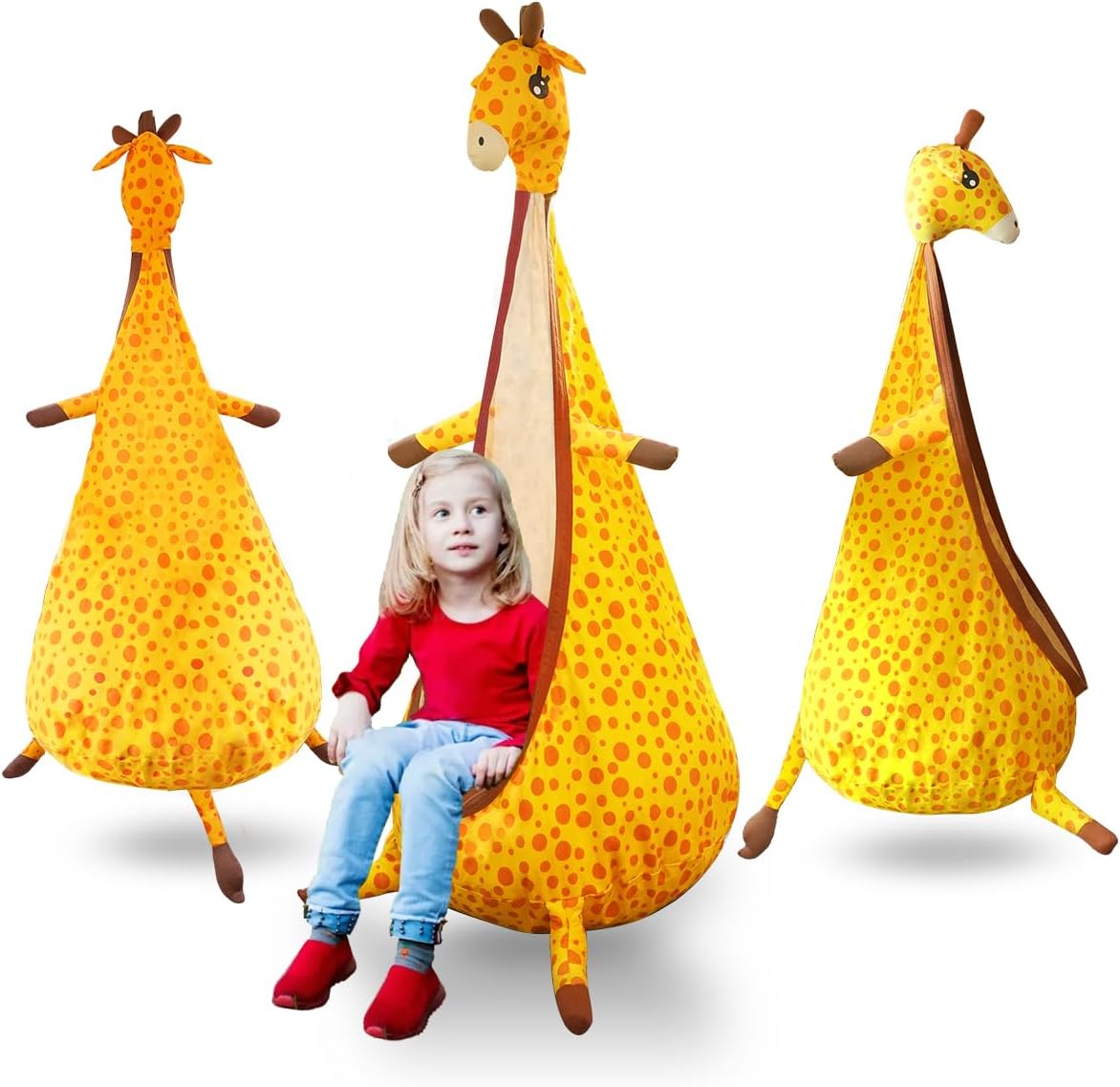 Amazon.com: VATOS Kids Pod Swing Chair - Giraffe Pod Hammock Chair with ...