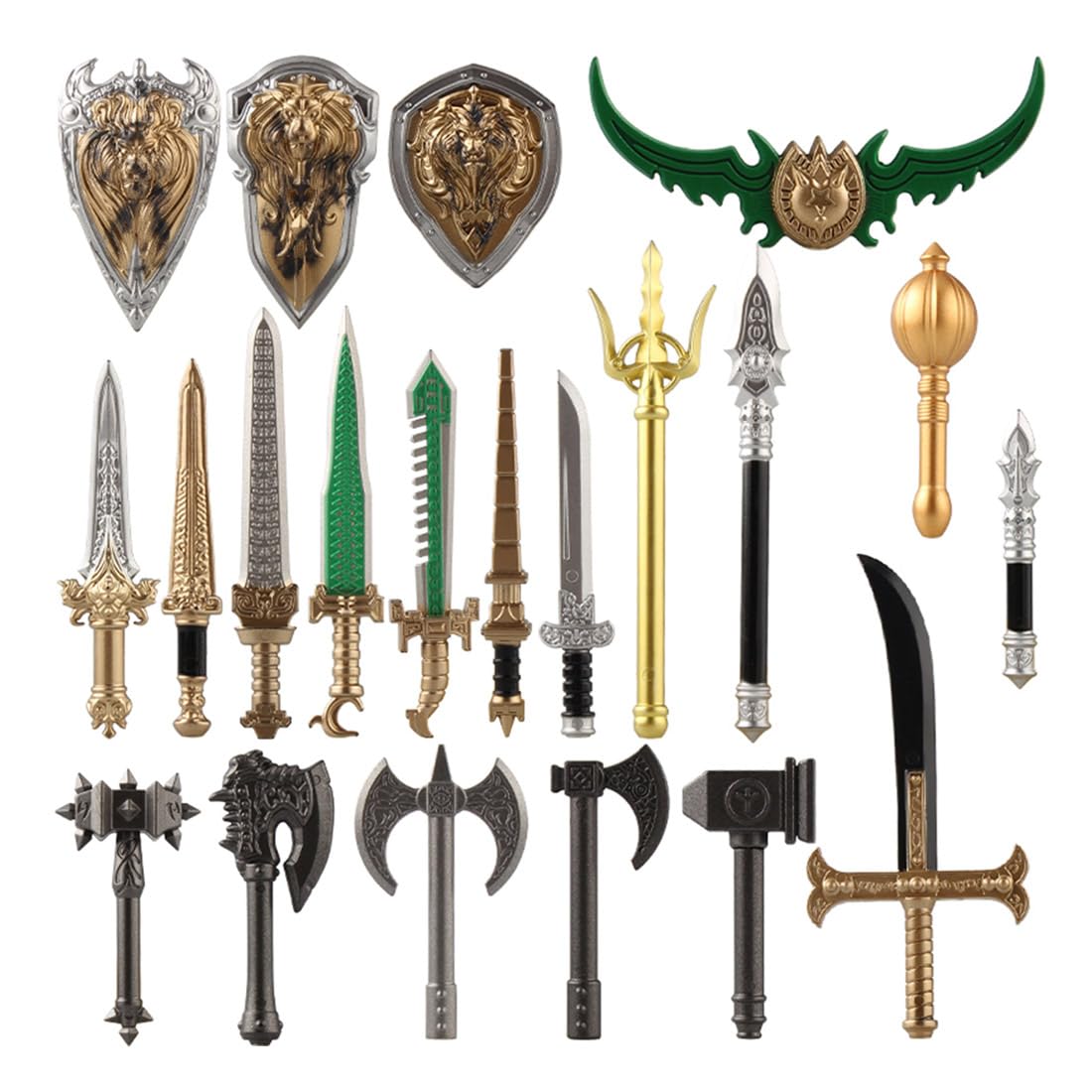 Amazon.com: EnuoChbuild Medieval Weapon Pack Military Weapon Medieval ...