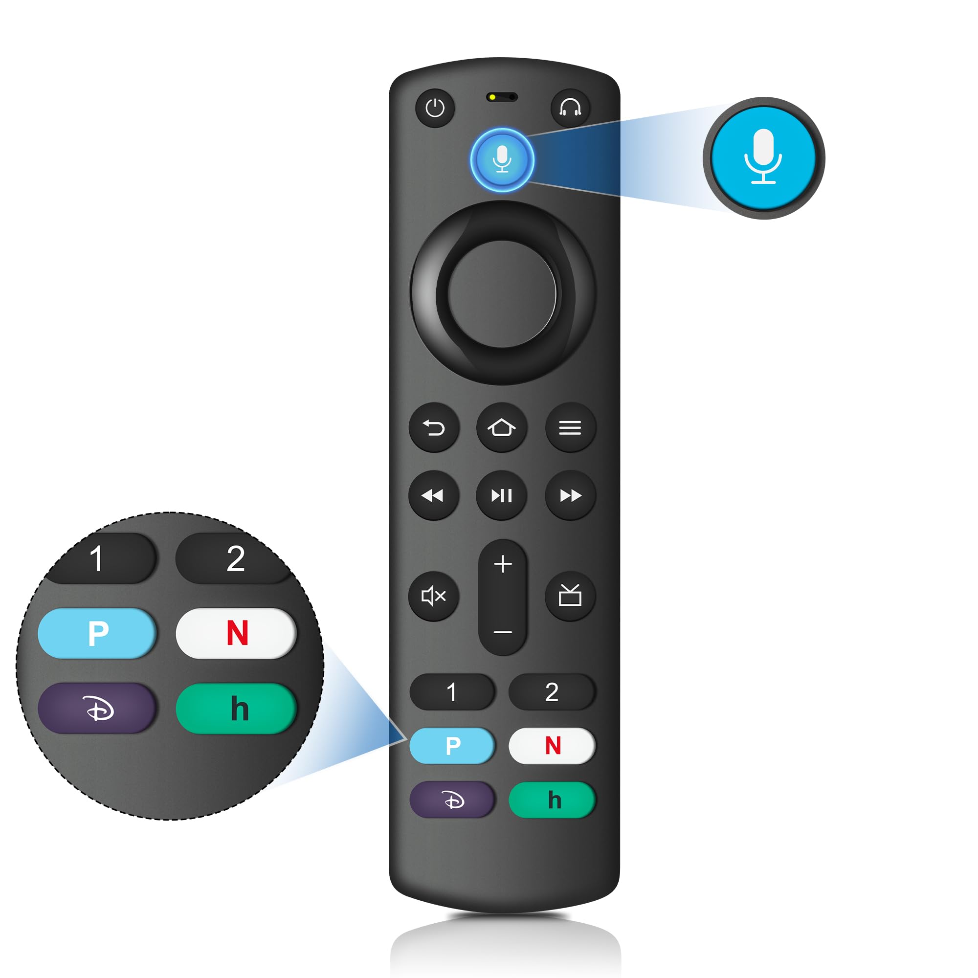 Snapklik.com : Voice Replacement Remote 3rd Gen Pro Plus For Fire AMZ ...