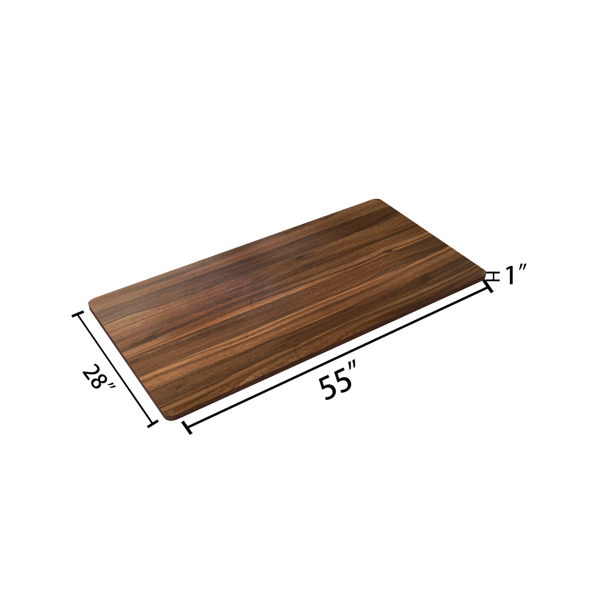 Snapklik.com : 55 X 28 Inch Table Top Solid One-Piece Deep Wood Grain ...