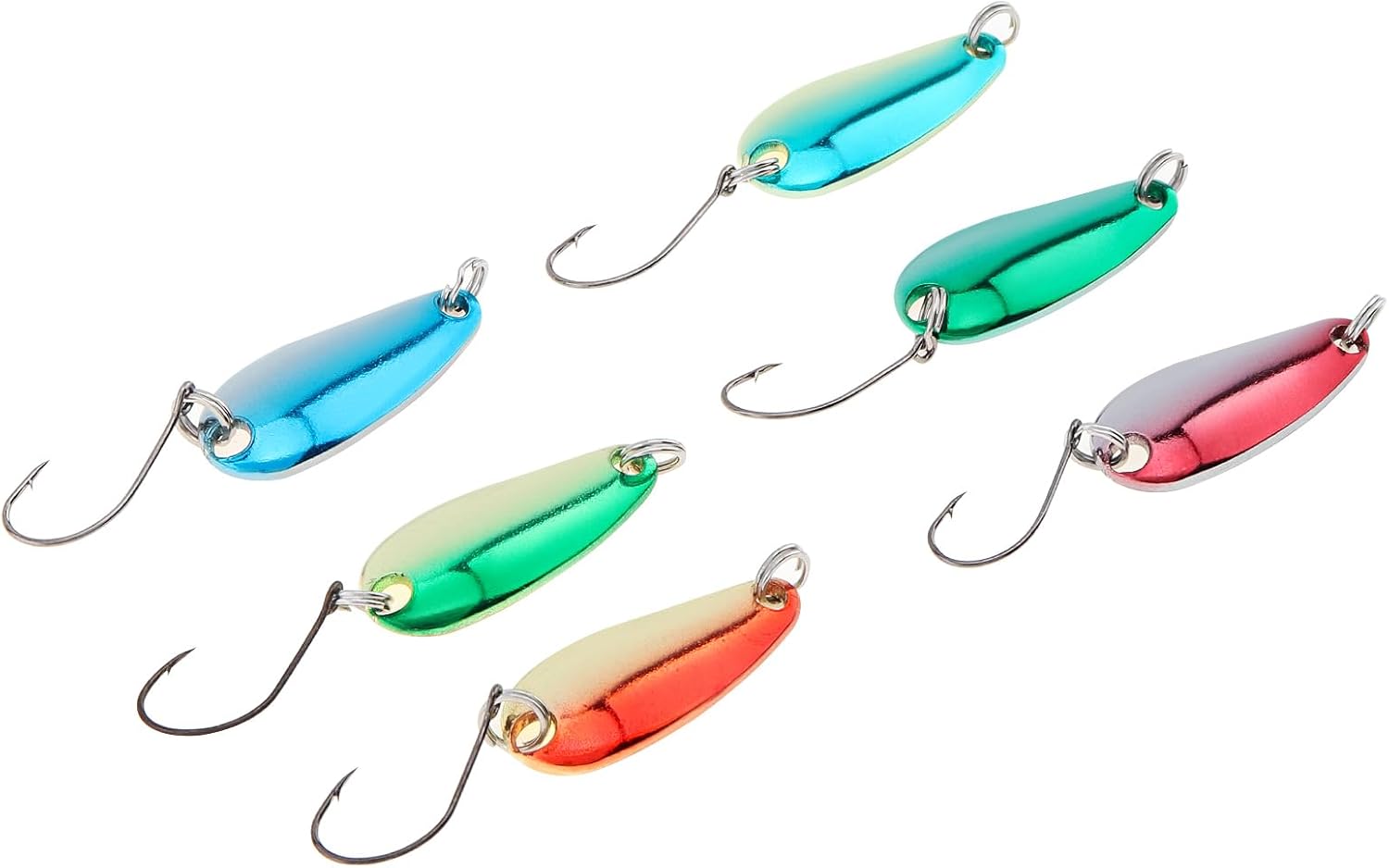 Amazon.com : OriGlam 6pcs Fishing Spinner Lures Sequins, Spinners ...