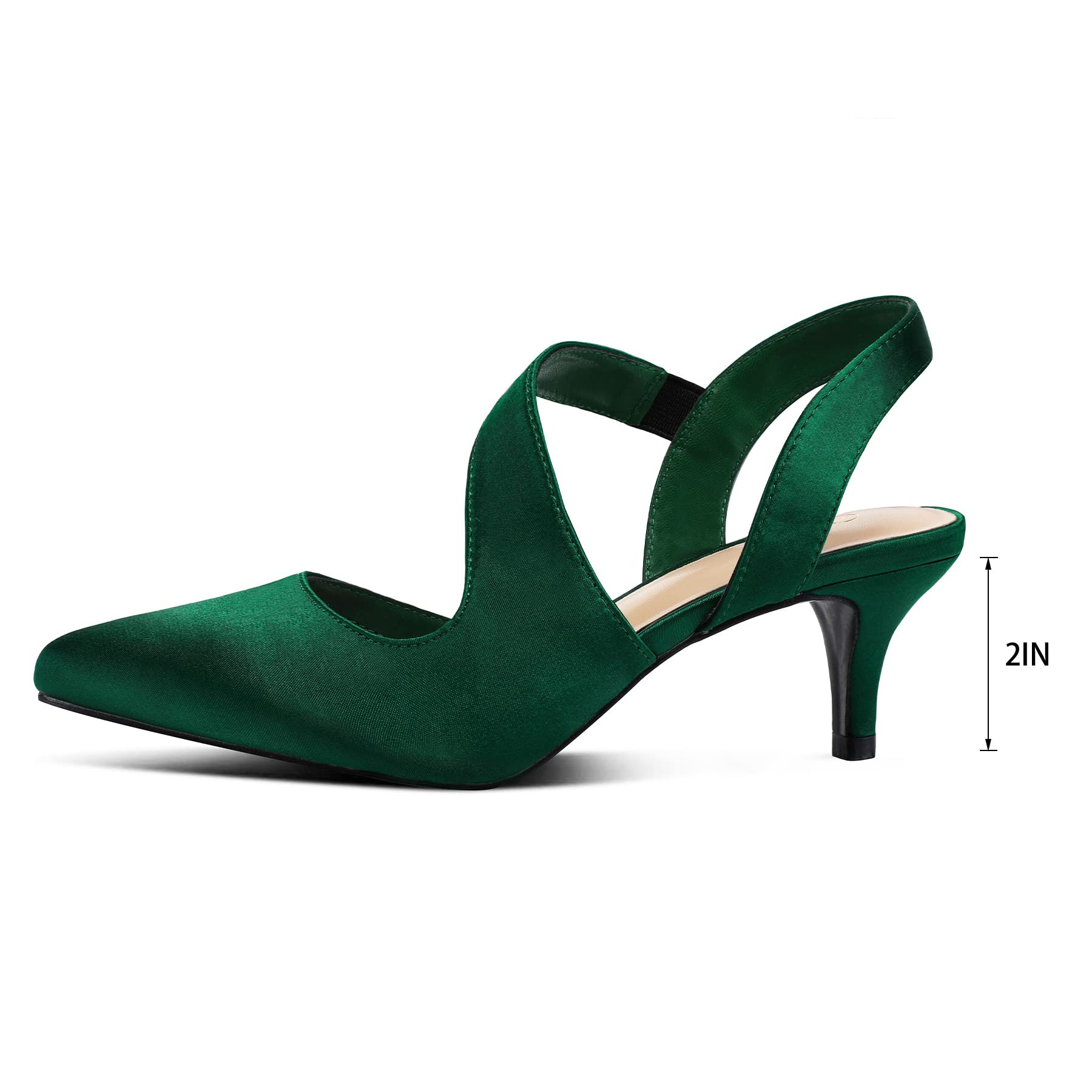 Snapklik.com : Mysoft Womens Dress Shoes Low Heels 2 Inch Kitten Pumps ...