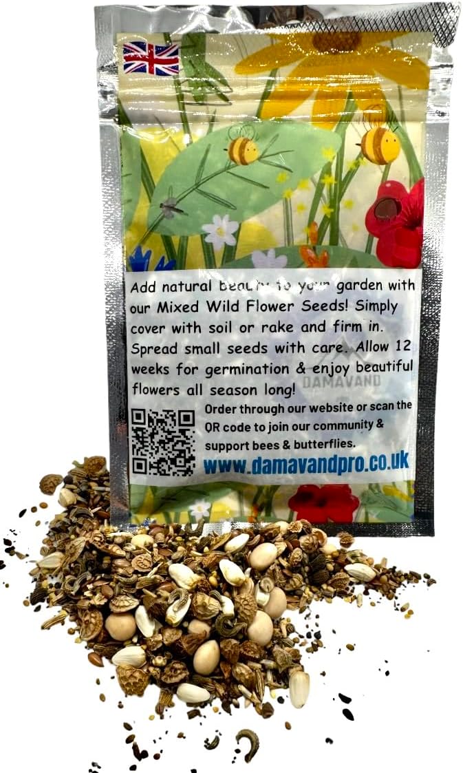 Wild Flower Kings British Butterfly Mix Seeds for Bees and Butterflies ...