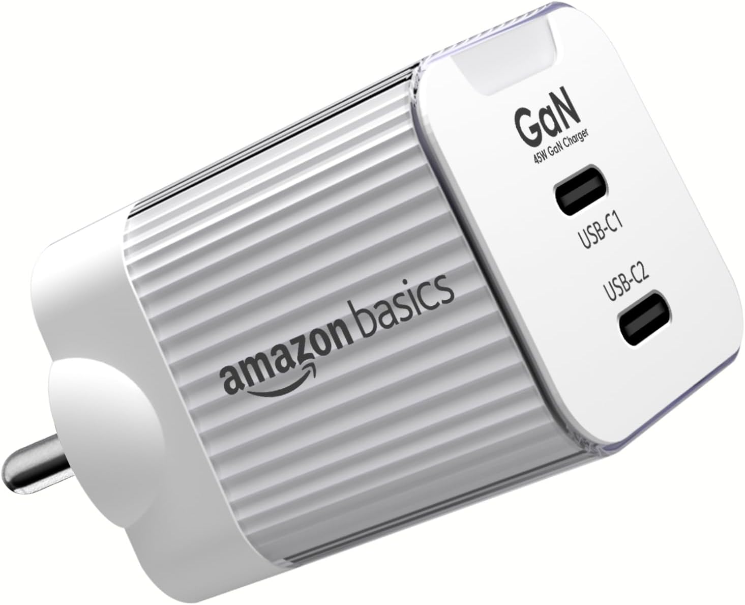 Amazon Basics USB C 45W Charger | Super-Fast Charging | Dual Port 45W ...