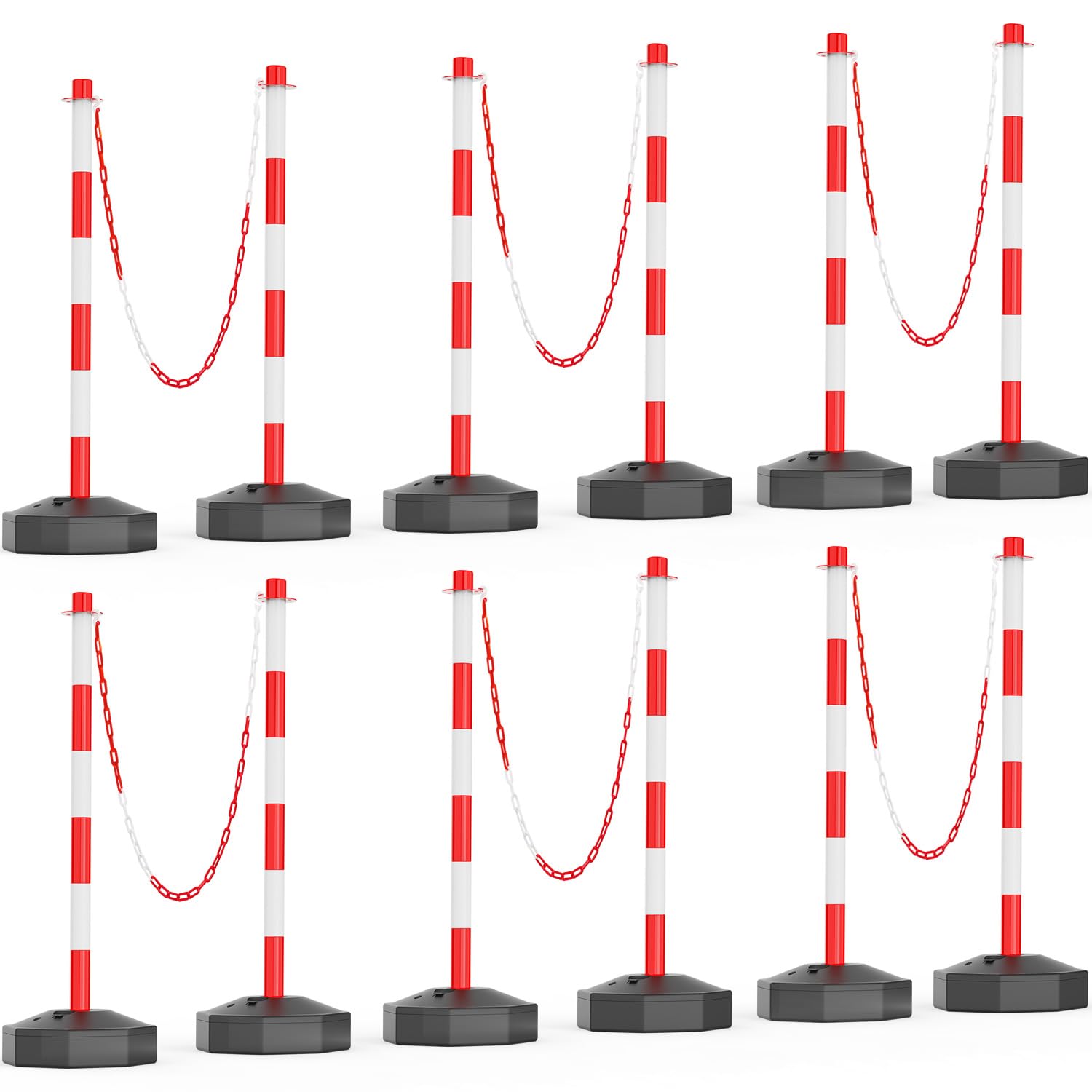 Snapklik.com : HiGiant 12 Pack Portable Delineator Post Cones