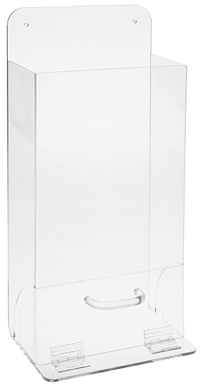 Brady MVSD 18" Height, 8" Width, 4" Depth, Tough Acrylic, Black And ...