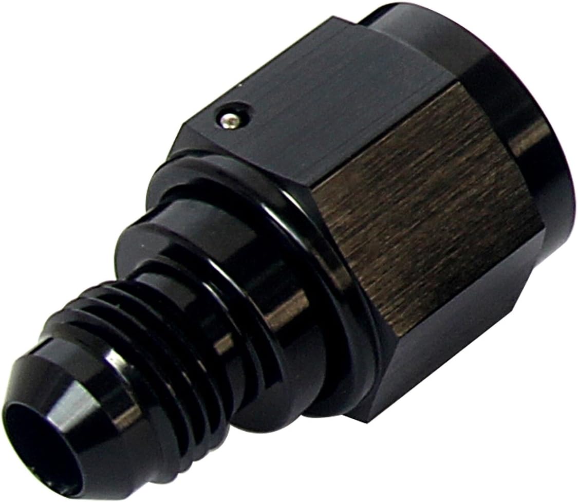 AC PERFORMANCE Black Aluminum Swivel AN Flare Reducer -8 AN Female to ...