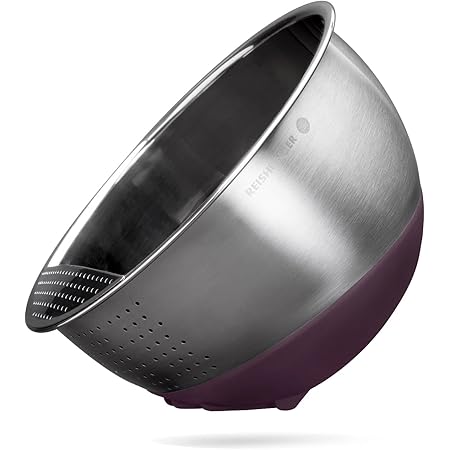 Inomata Japanese Rice Washing Bowl with Side and Bottom Drainers, Clear ...