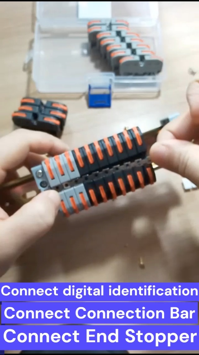 Watch DIN Rail Terminal Block Kit Universal Compact Wire Connector on ...
