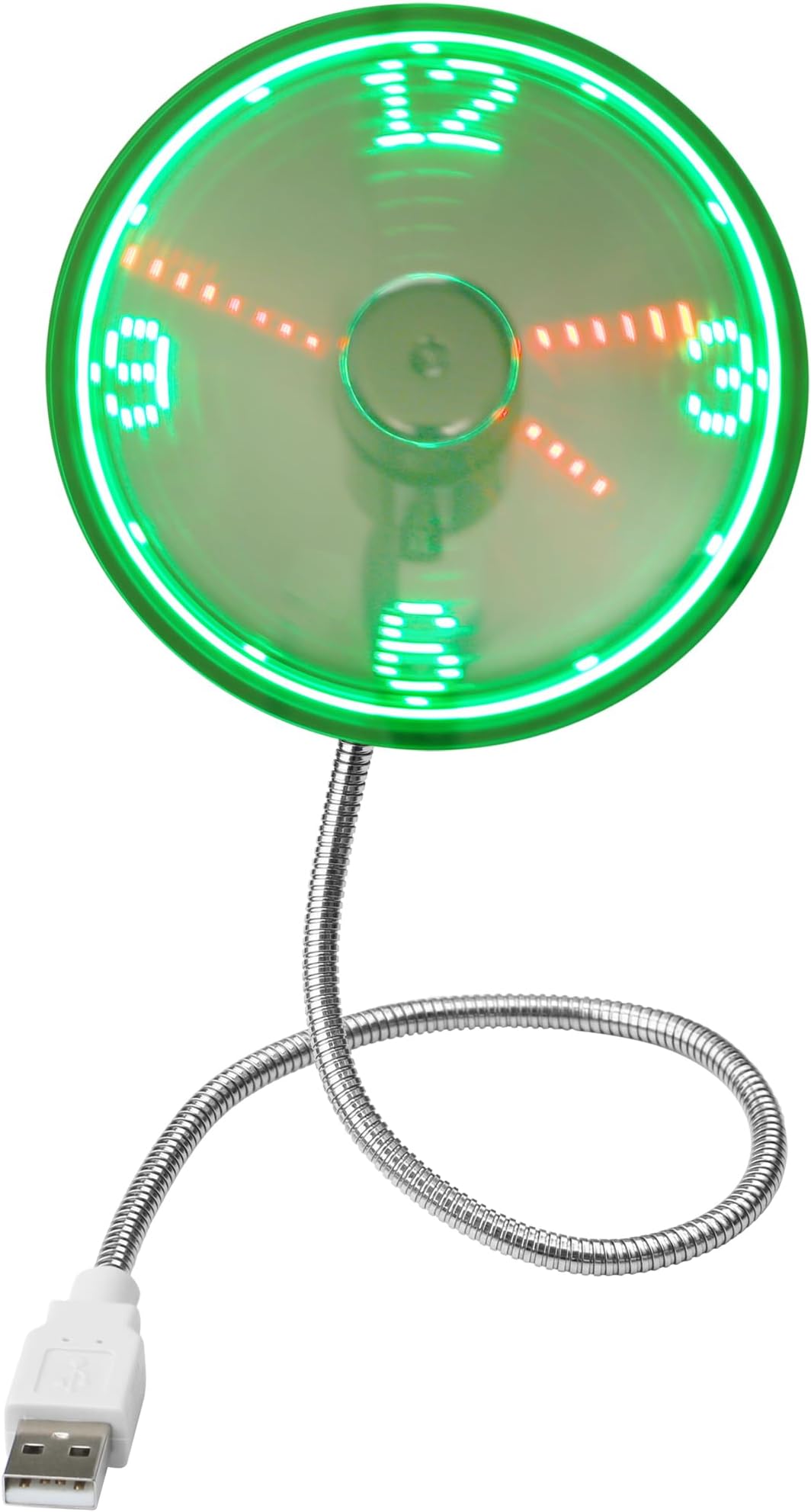 TRIXES Flexible USB LED Display Desktop & Laptop Clock Fan : Amazon.co.uk