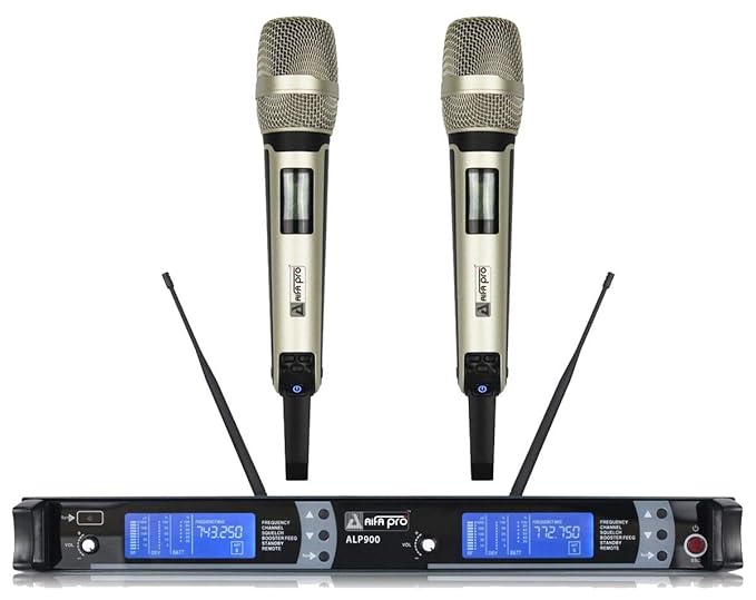 AifaPro ALP900 Dual UHF Wireless Microphone : Amazon.in: Musical ...