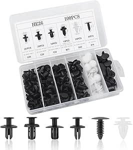 100PCS Car Fasteners, Multi Specification Push Type Retainers/Bumper ...