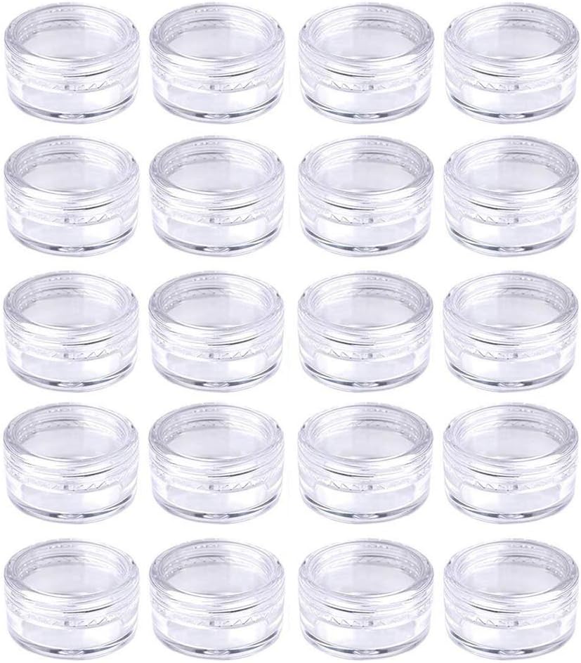 30 Pcs Empty Cosmetic Jars, 5ml Sample Pots Bottles with Clear Lids ...