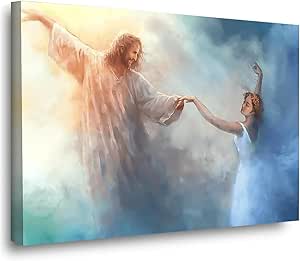 Amazon.com: XWNLTEPK Jesus Christ dancing with ballerina print ...