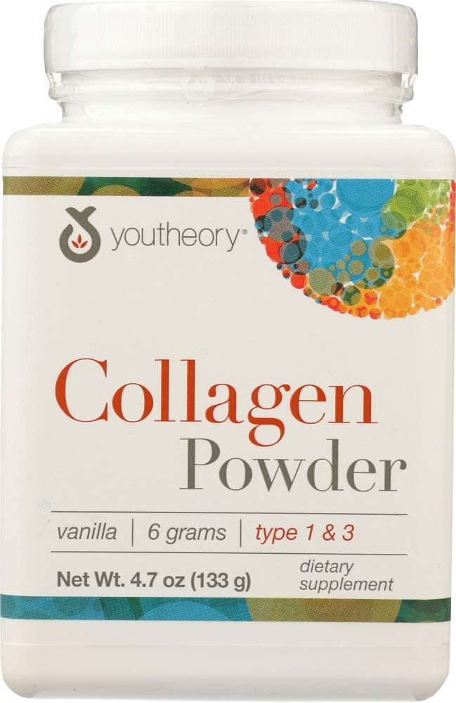 Amazon.com: YOUTHEORY Vanilla Collagen Powder, 4.7 OZ : Health & Household