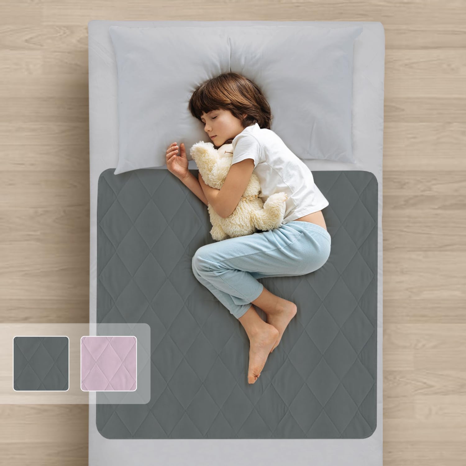 Guardedsleep potty training bed sheets, 100% waterproof bed pad for ...