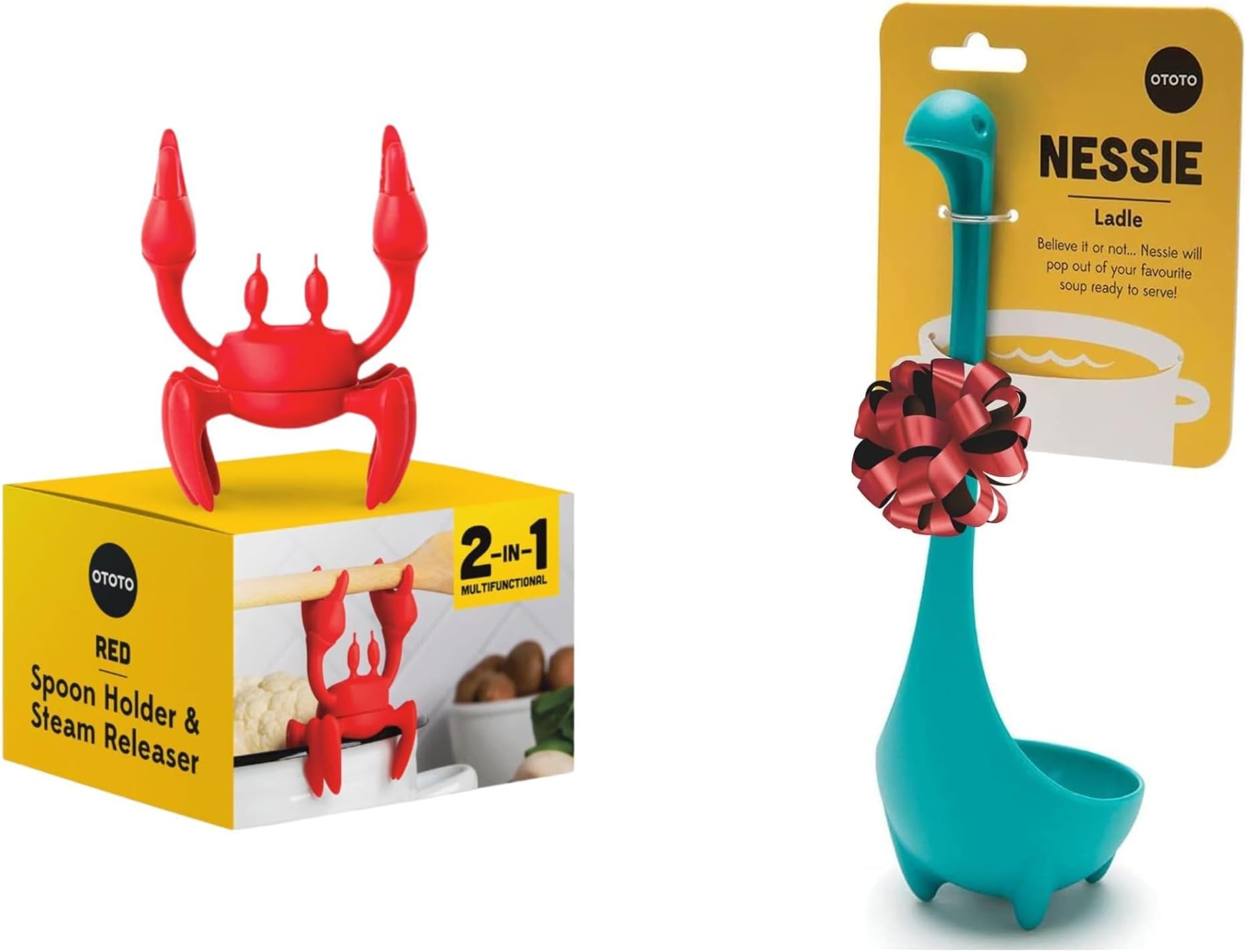 Amazon.com: Bundle of 2!!! - OTOTO Red the Crab Silicone Utensil Rest ...