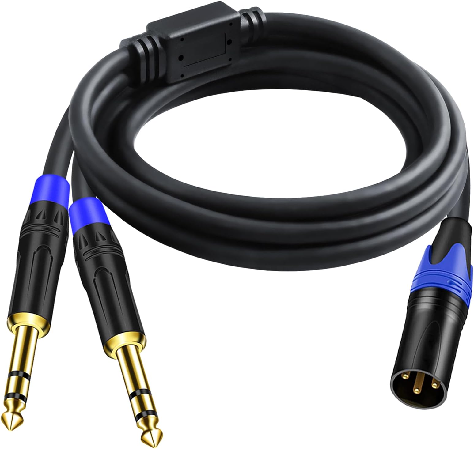 Amazon.com: Devinal Dual 1/4 to XLR Y Splitter Cable, Double 6.35mm TS ...