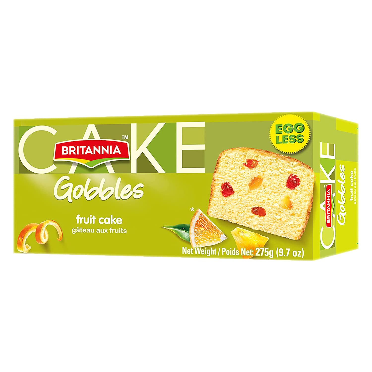 Amazon.com: Britannia Gobbles Egg Less Fruit Cake 9.7oz (275g) - (Pack ...