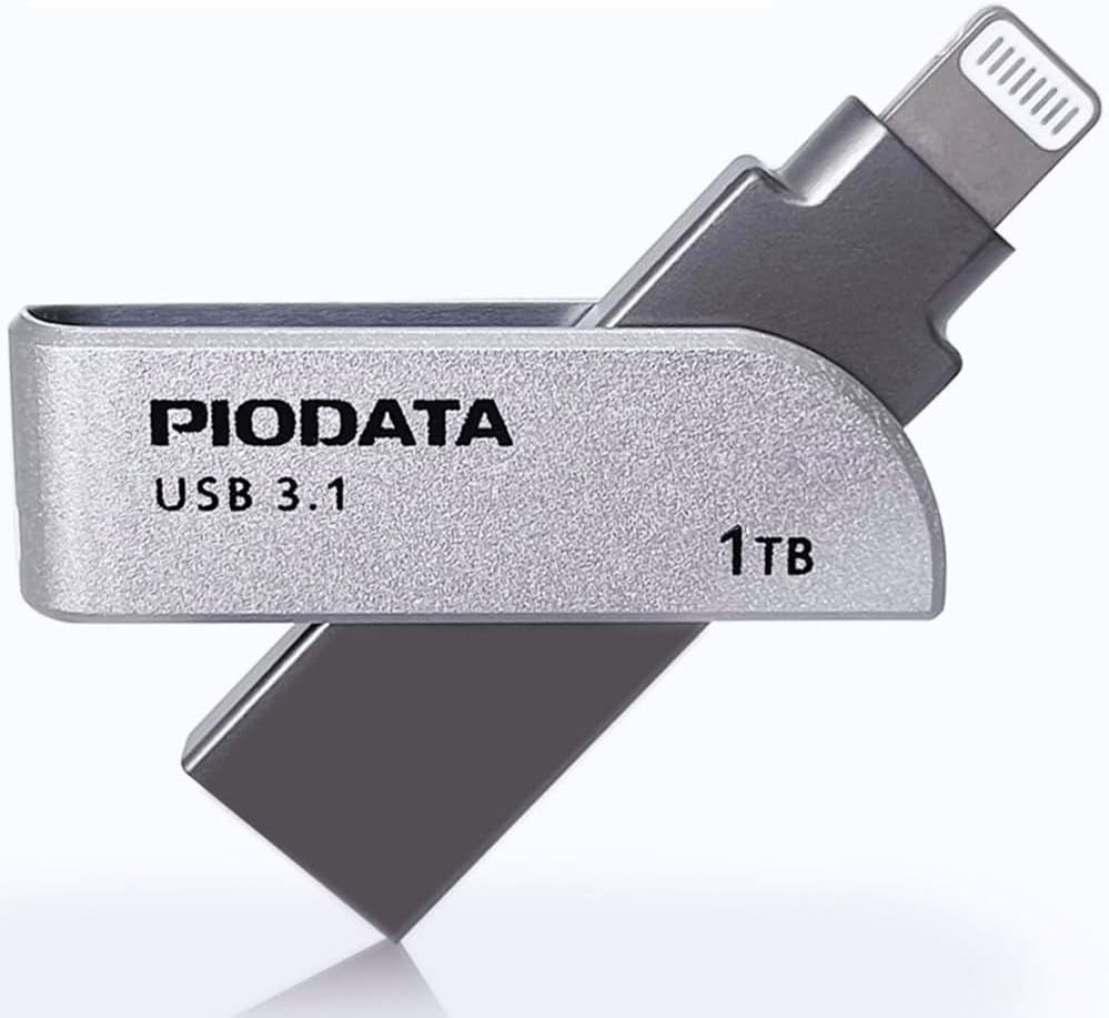 Amazon.com: PIODATA iXflash 1TB MFi Certified Flash Pen Drive for ...
