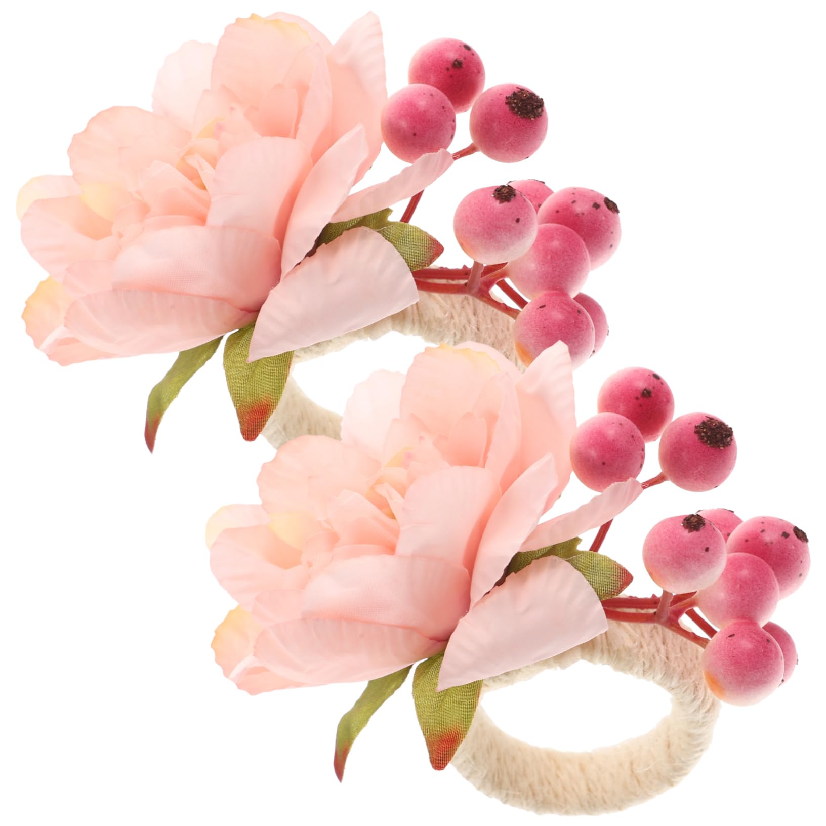 Amazon.com: PRETYZOOM 2pcs Flower Napkin Ring Napkins Holders for Table ...