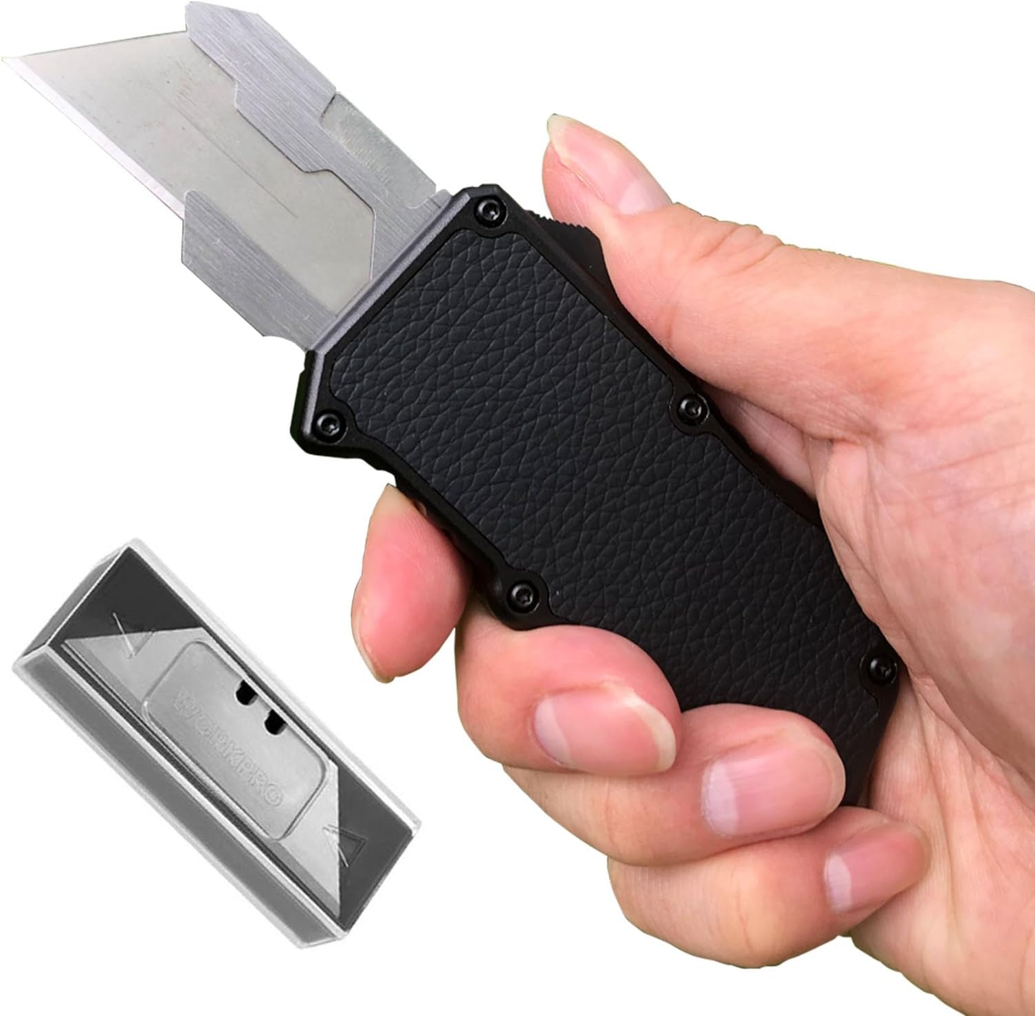 OTF Box Cutter Automatic Utility Knife Dual Action Out the Front ...
