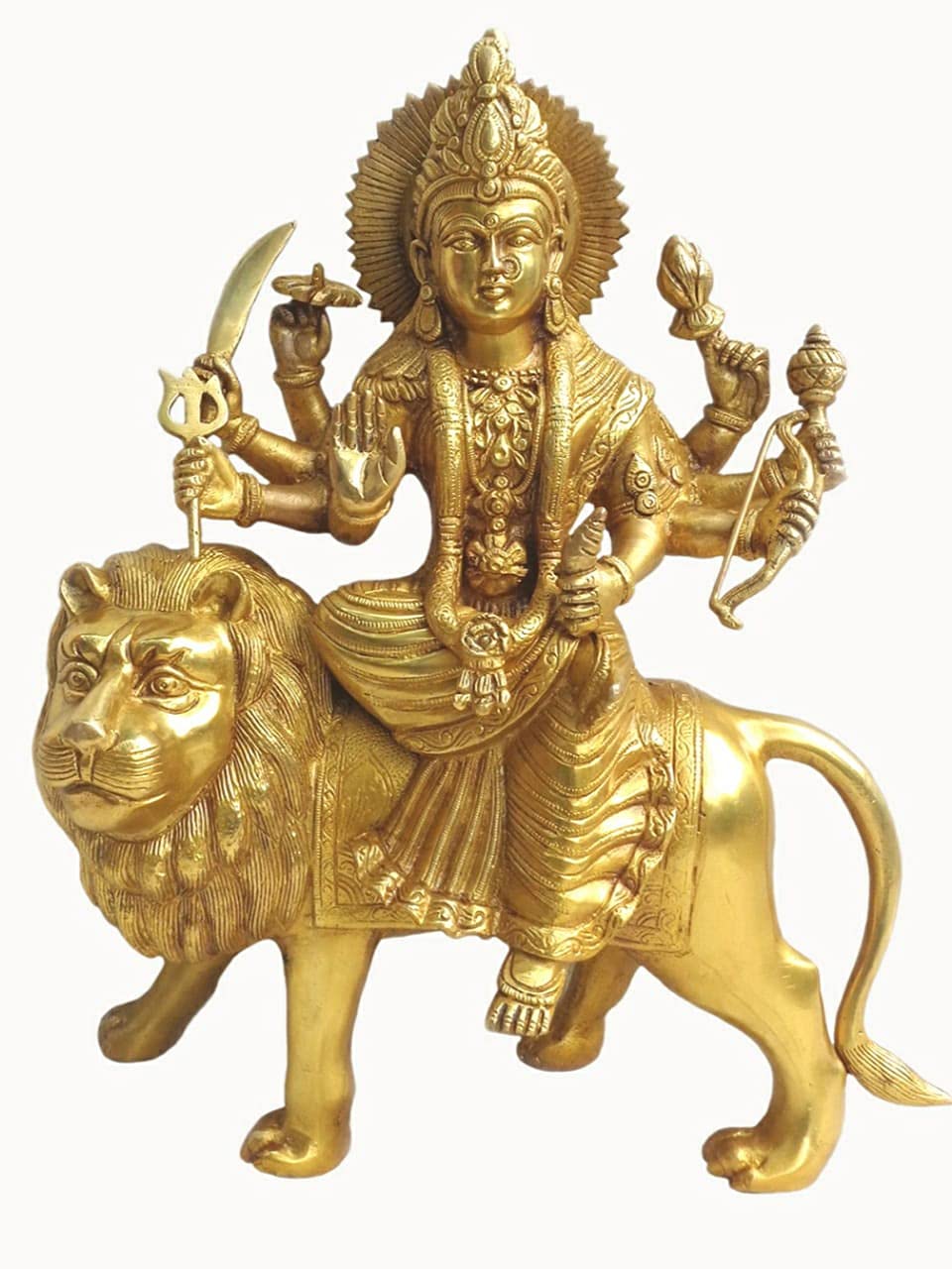 Buy Om Decor Vedic Art and Craft MATA Rani Murti Durga Idol Durga ...