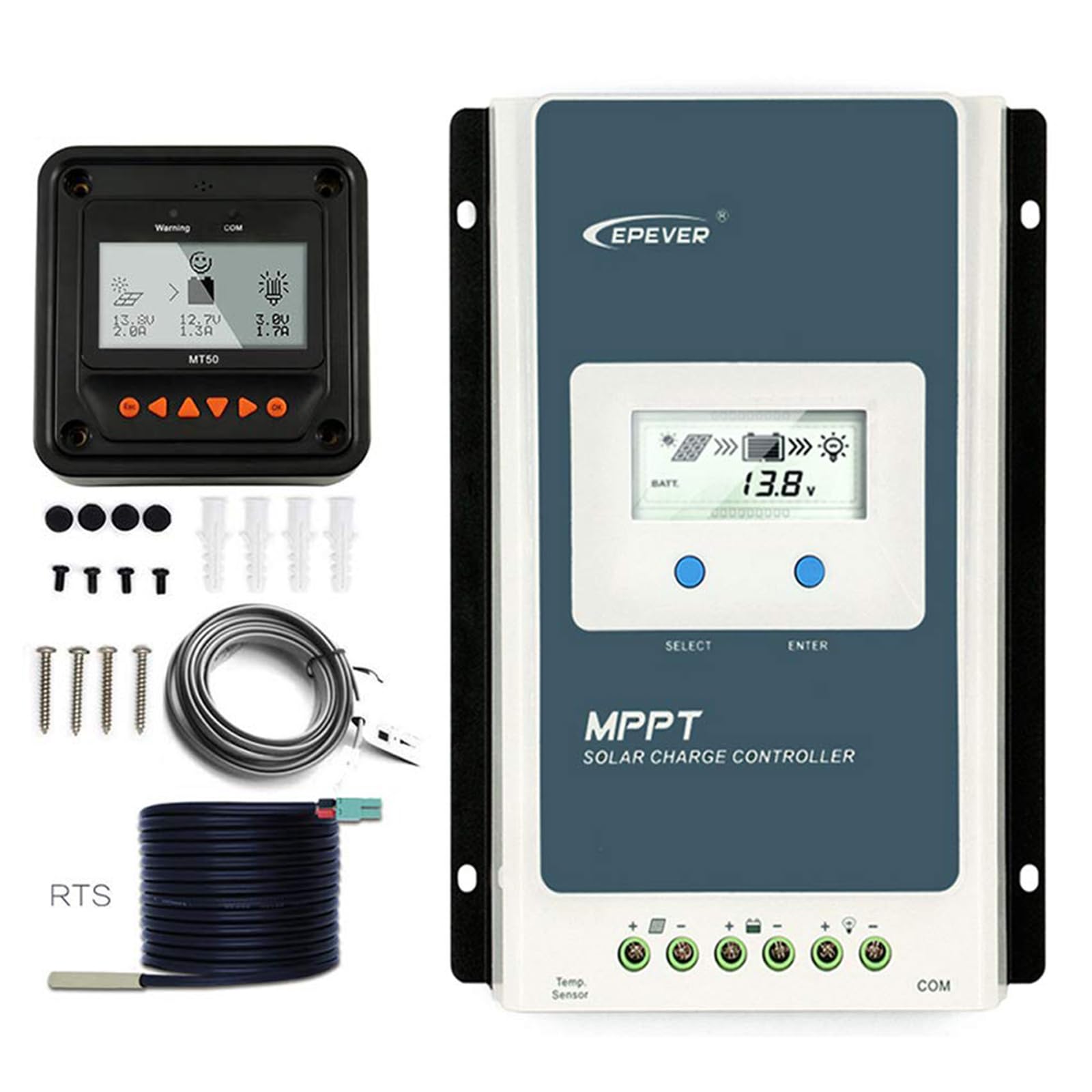 Snapklik.com : EPEVER MPPT Solar Charge Controller 40A 100V MaxInput ...