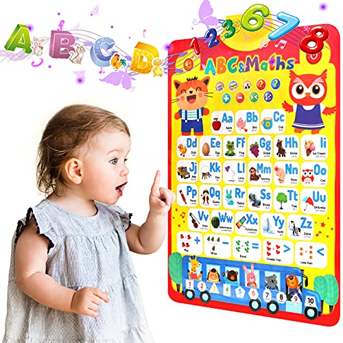 Hockvill Electronic Interactive Alphabet Wall Chart, Educational ...