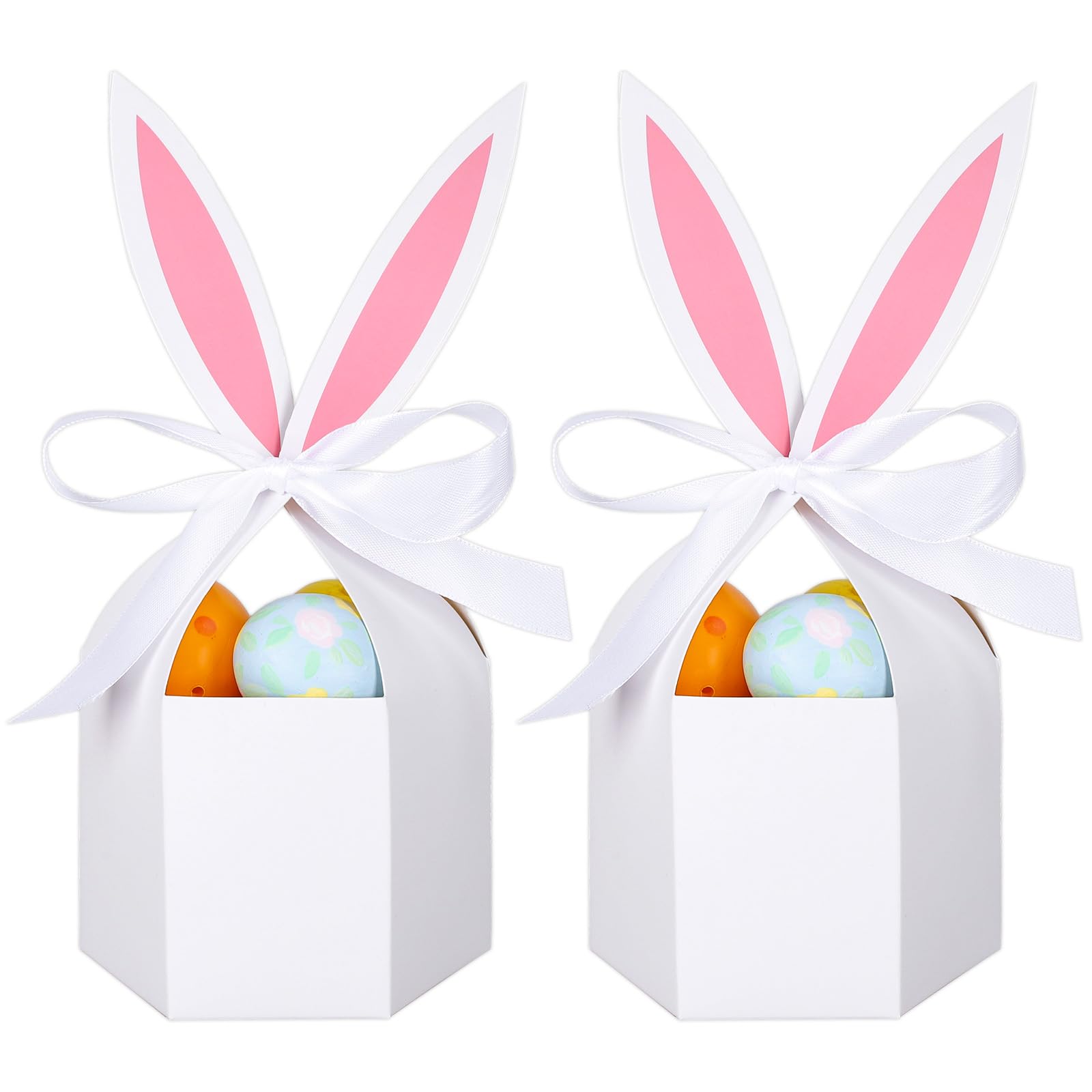 Amazon.com: JarThenaAMCS 20Pcs Cute Bunny Treat Boxes Rabbit Ears Paper ...
