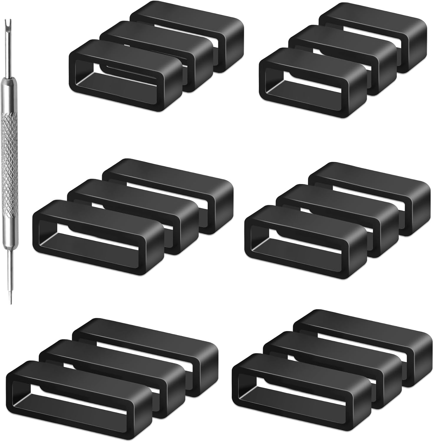 Amazon.com: Abeillo Silicone Watch Band, 18 Pcs Watch Band Holder ...