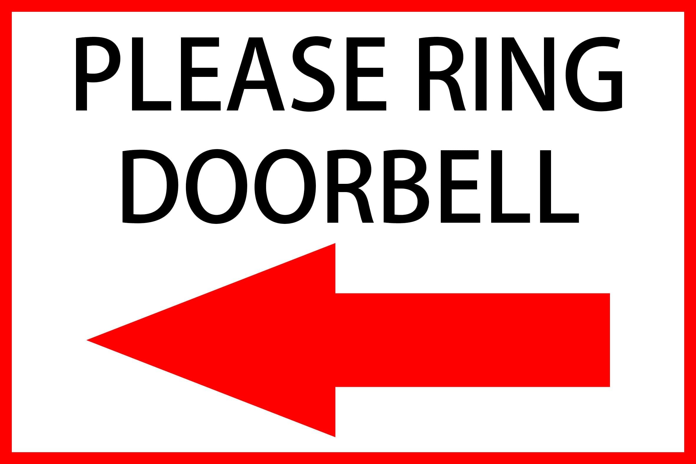 Amazon.com: Please Ring Bell Tin Sign Plaque Door Doorbell Wall Decor ...