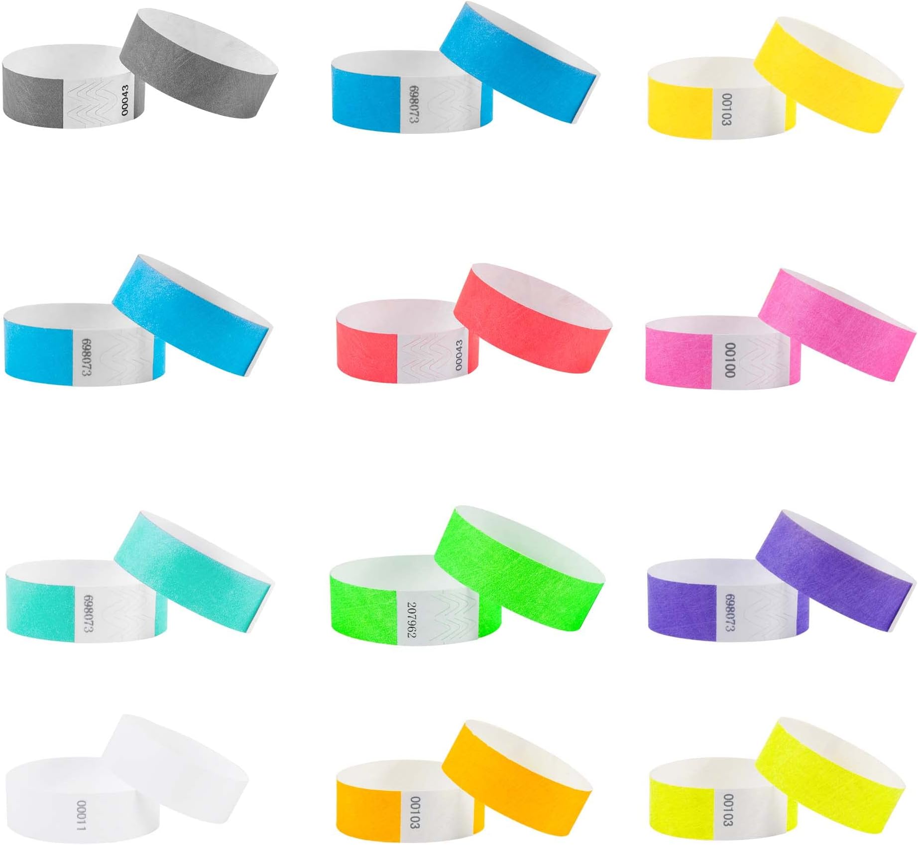 L LIKED 120 Pcs Paper Wristbands for Events, Party Wristbands for ...